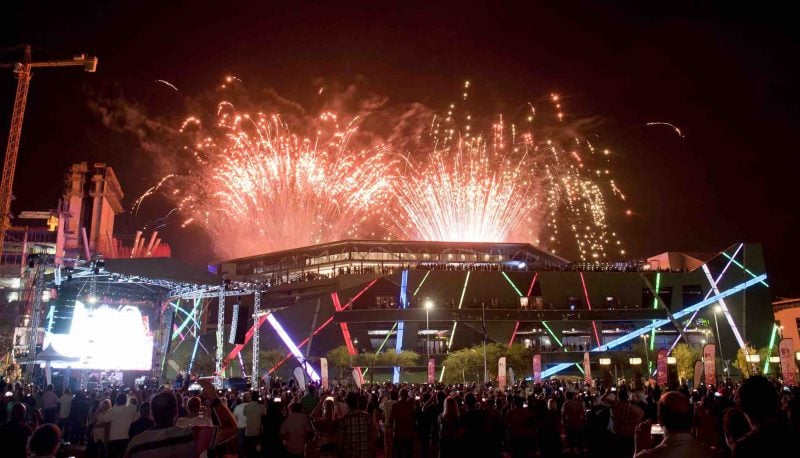 Skies light up over Menlyn to announce Time Square's arrival | The Citizen