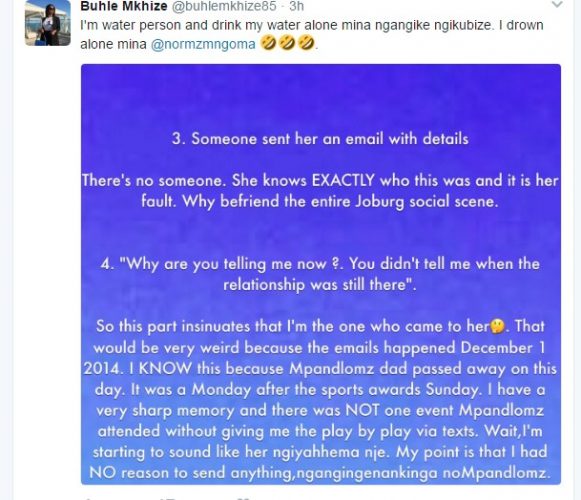 Gigaba's ex-nyatsi Buhle Mkhize hits back at Norma, calls him a 'very ...