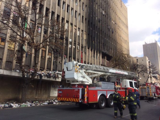 Panicking Joburg CBD fire victims were 'squashed against closed gate ...