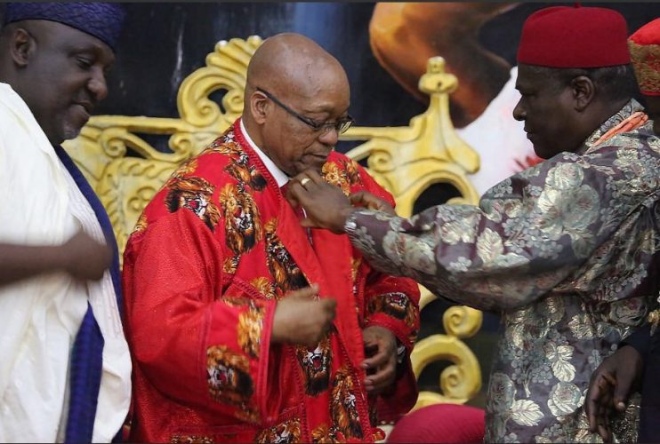 PICS: Nigeria unveils giant Zuma statue, names street after him | The ...