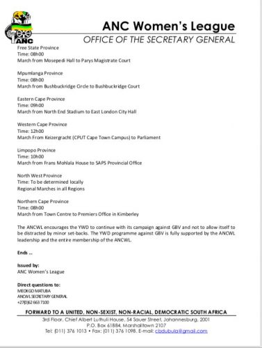 ANCWL targets high-profile names in campaign against gender-based ...