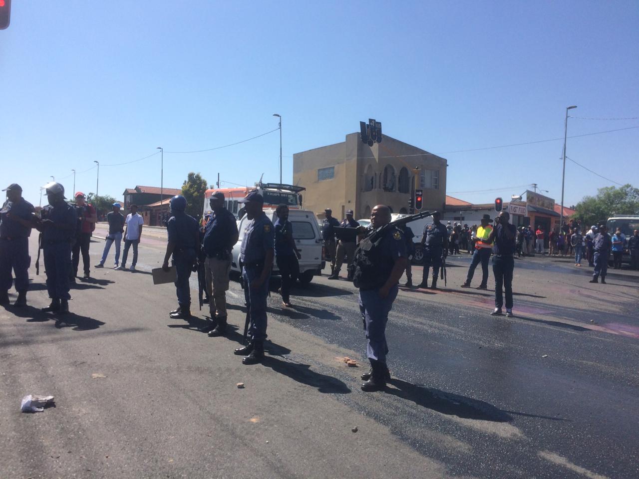 WATCH: Westbury protests flare up again as police fire rubber bullets ...