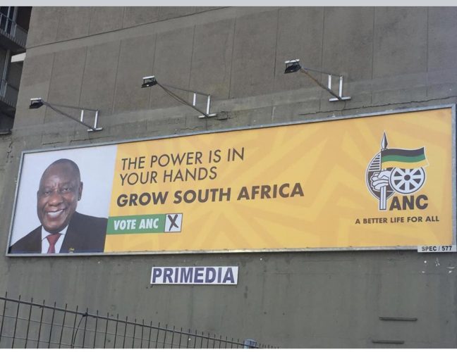 ANC slogan says 'the power is in your hands' amid load shedding | The ...