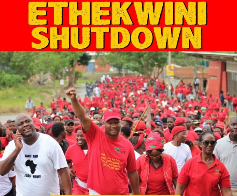 EFF KZN plan to shut down eThekwini in march against political killings ...