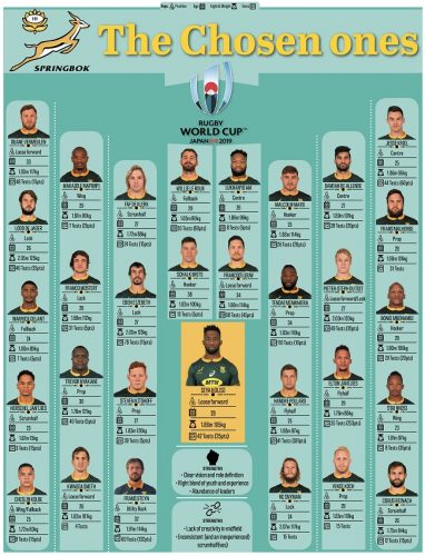 Springboks squad named for World Cup assault | The Citizen