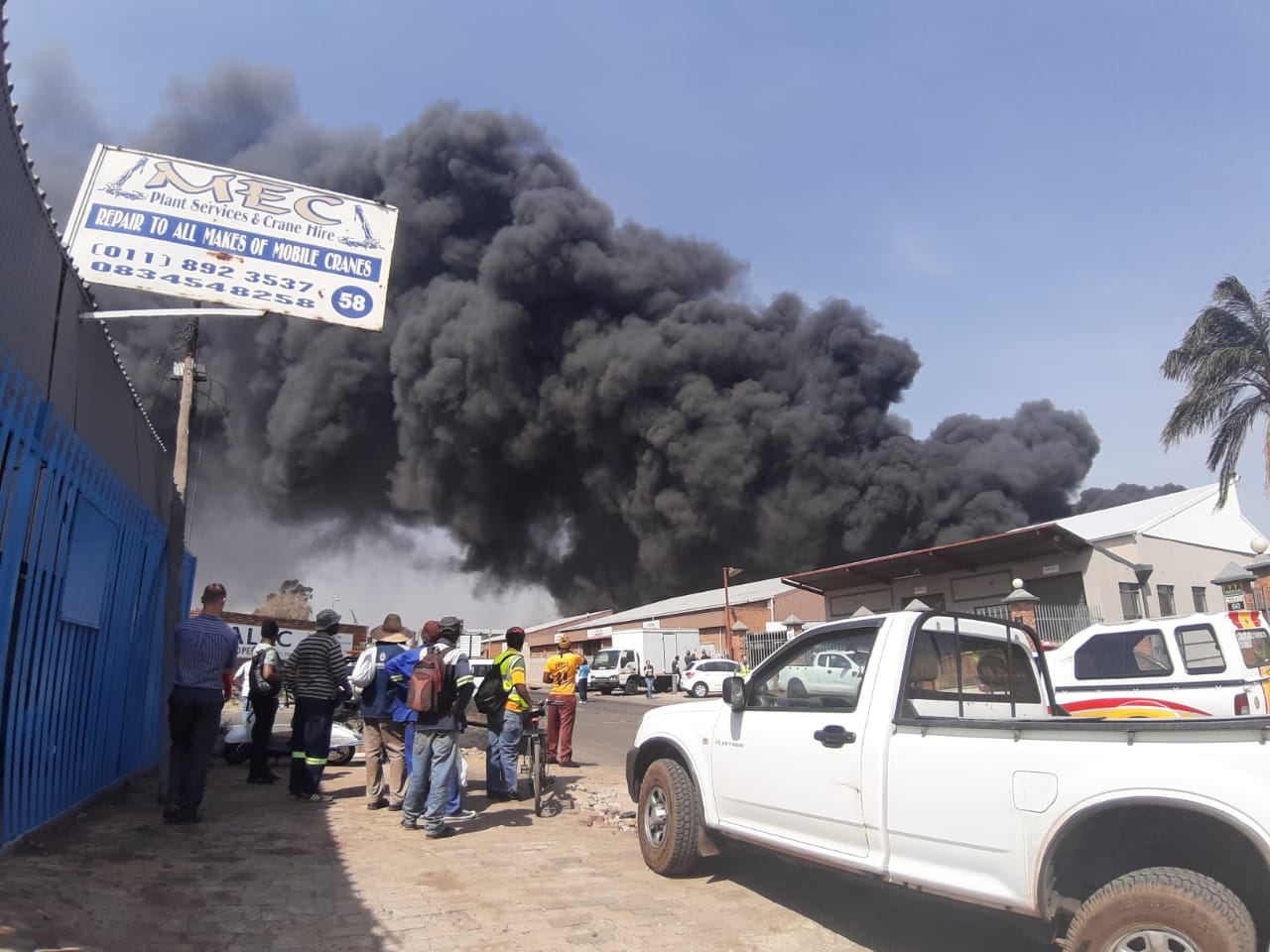 Fire crews battle Boksburg candle factory blaze | The Citizen