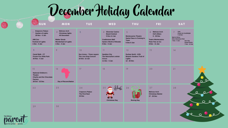 Your December holiday calendar for kids is here | The Citizen