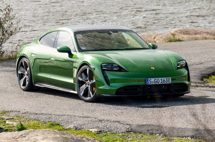 All-electric Porsche Taycan stickered | The Citizen