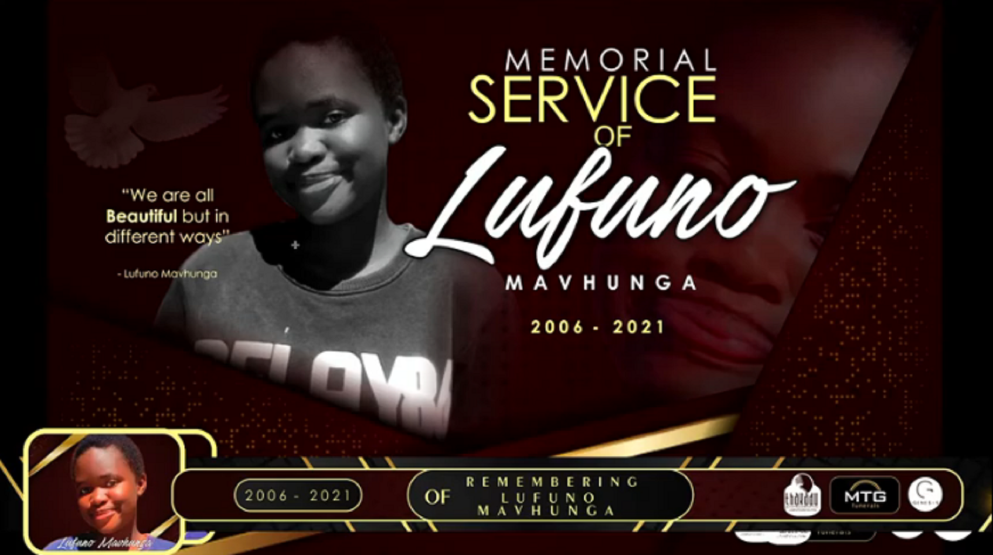 Lufuno’s 'crime' was ‘being silent, being nice’, says friend at memorial | The Citizen
