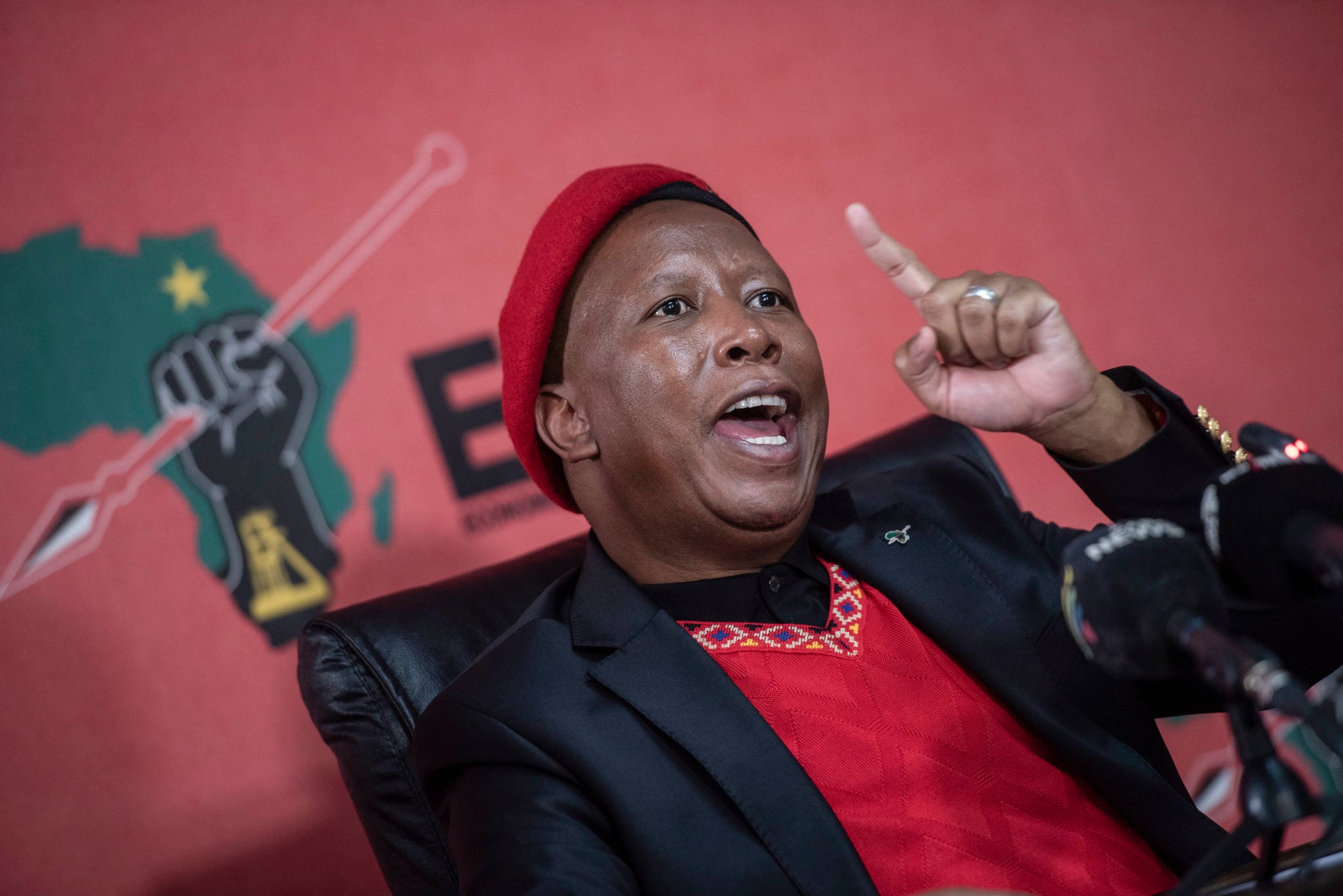 Malema to Ramaphosa: If you're a man, you'll speak directly to your people
