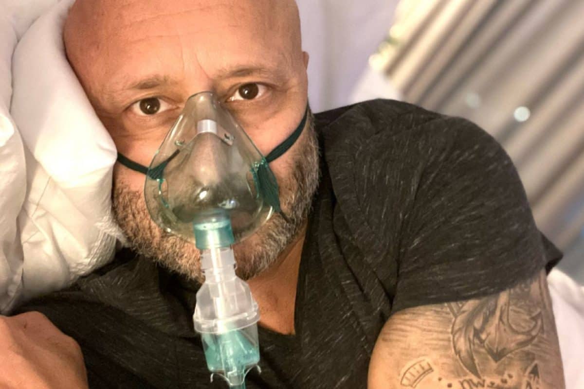Mark Pilgrim gets to hug his daughters after weeks in ICU