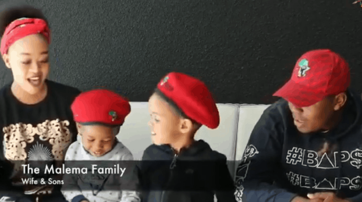 WATCH: Malema's sons steal hearts with EFF birthday message | The Citizen