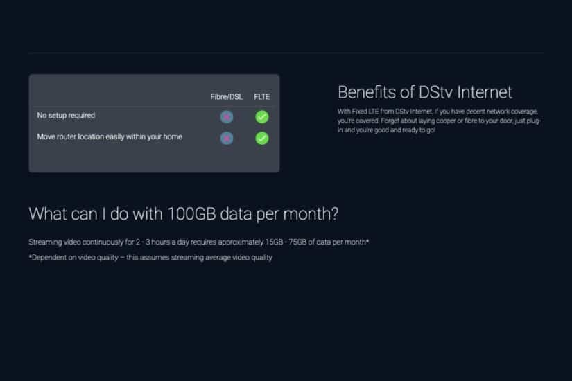 How DStv internet compares to other fixed LTE deals