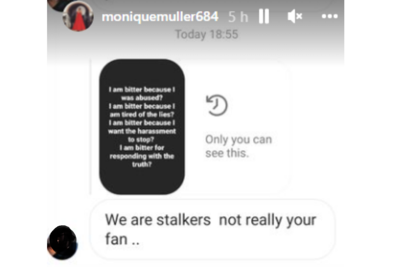 Monique Muller exposes shocking DMs after Katlego Maboe saga