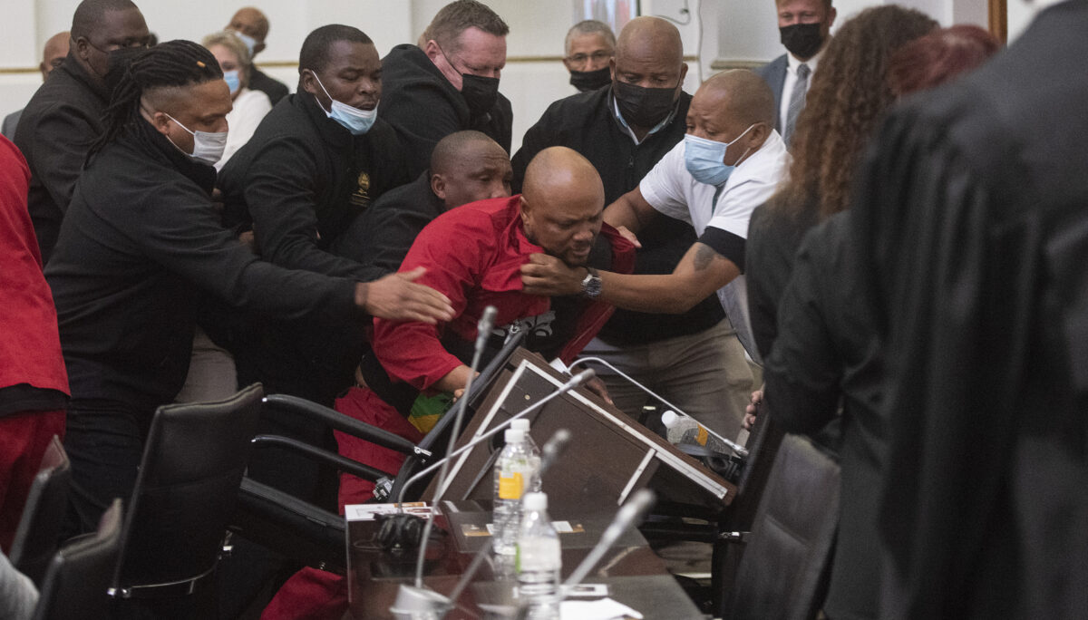 EFF opens criminal case against NA speaker following Parliament scuffle