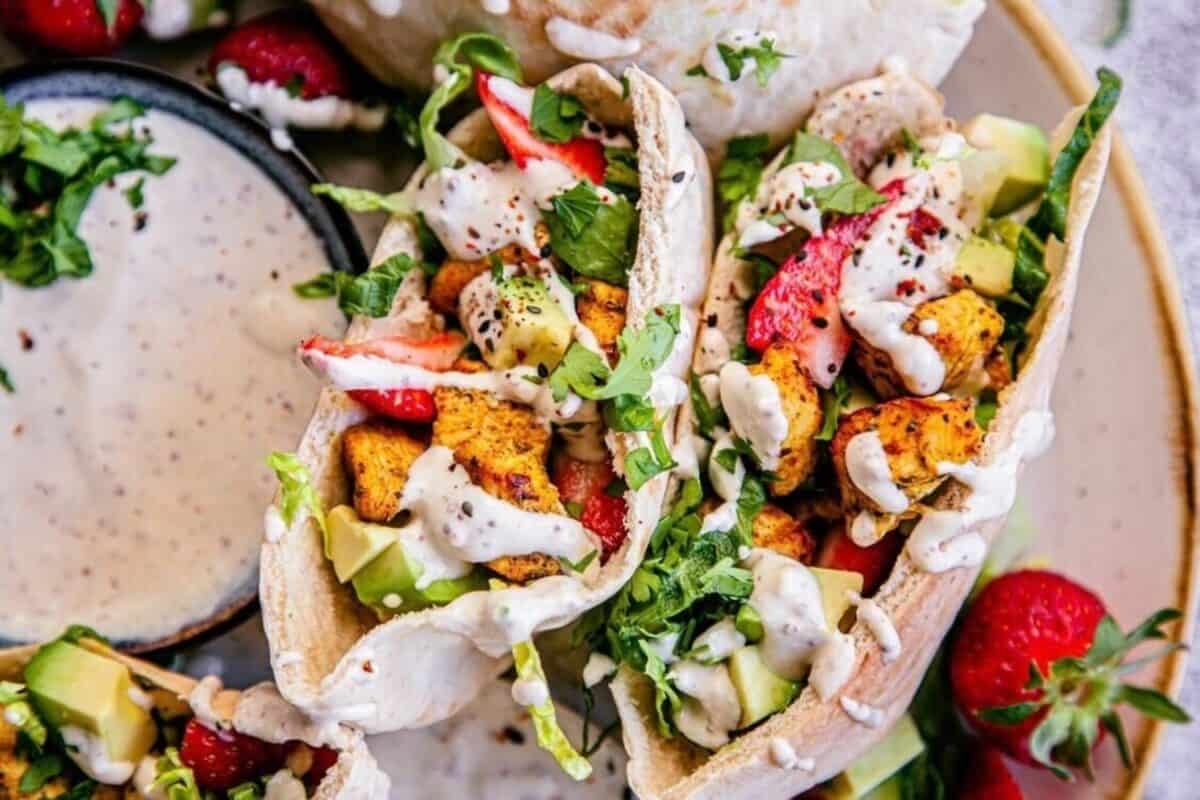 Recipe of the day: Grilled chicken pitas with homemade potato wedges