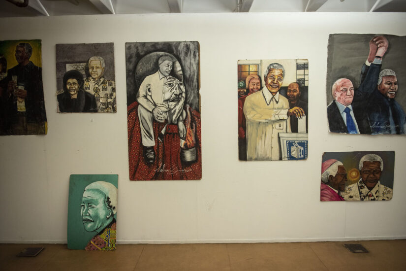 IN PICS: Rasta shows off 'historic paintings' at exhibition in Johannesburg