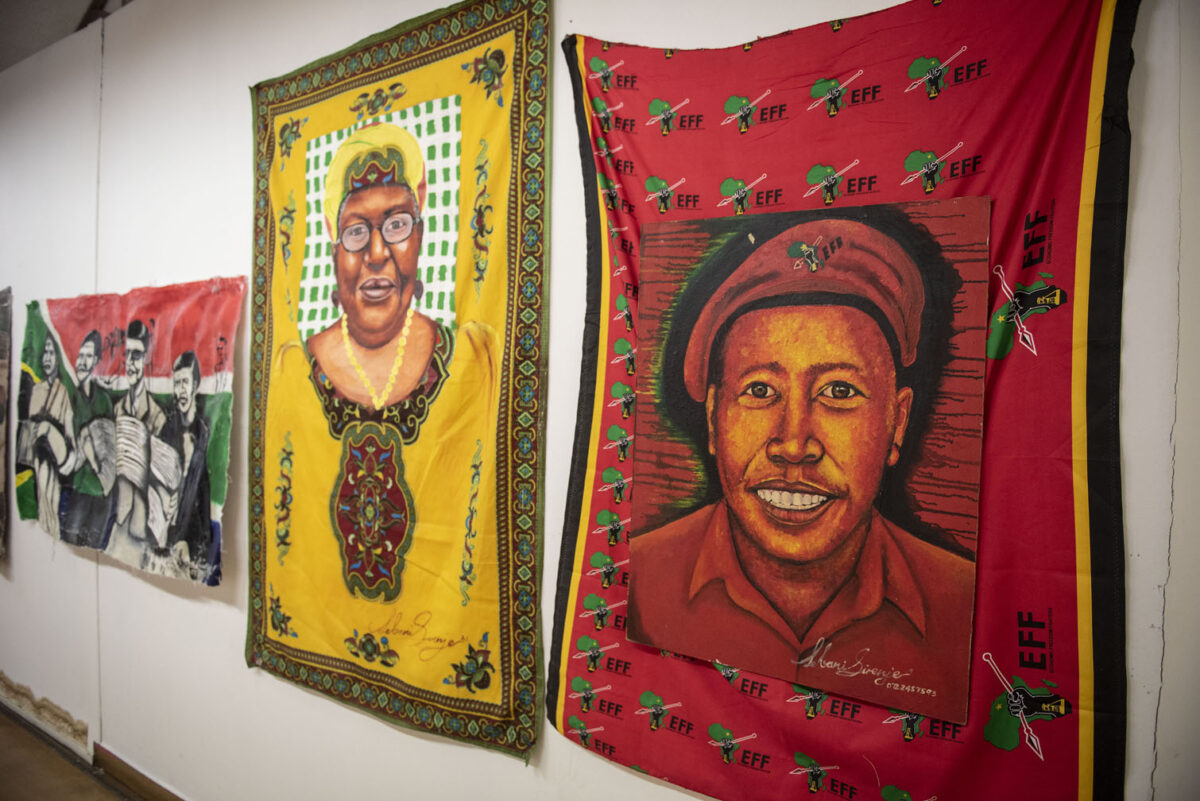 IN PICS: Rasta shows off 'historic paintings' at exhibition in Johannesburg