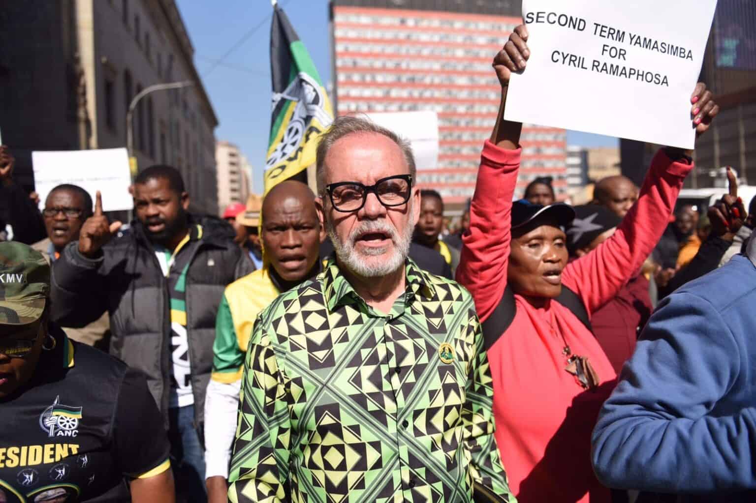 Luthuli House march goes ahead but Ramaphosa vows to fight