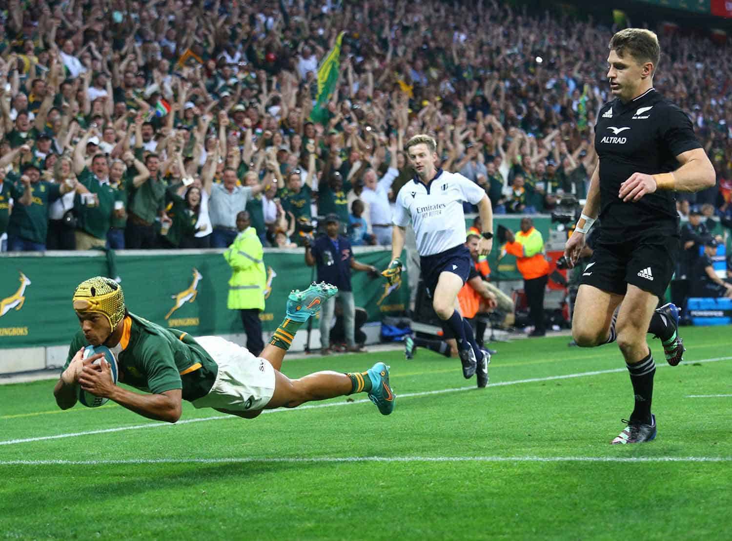 In pictures: Springboks in action against the All Blacks