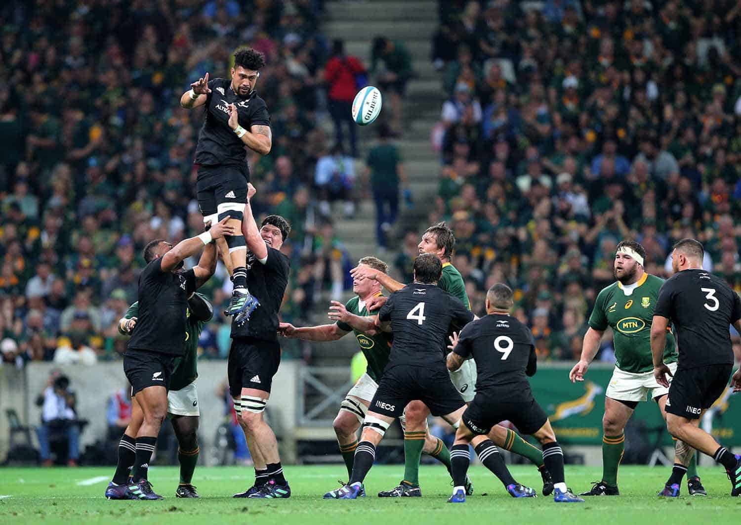 In pictures: Springboks in action against the All Blacks