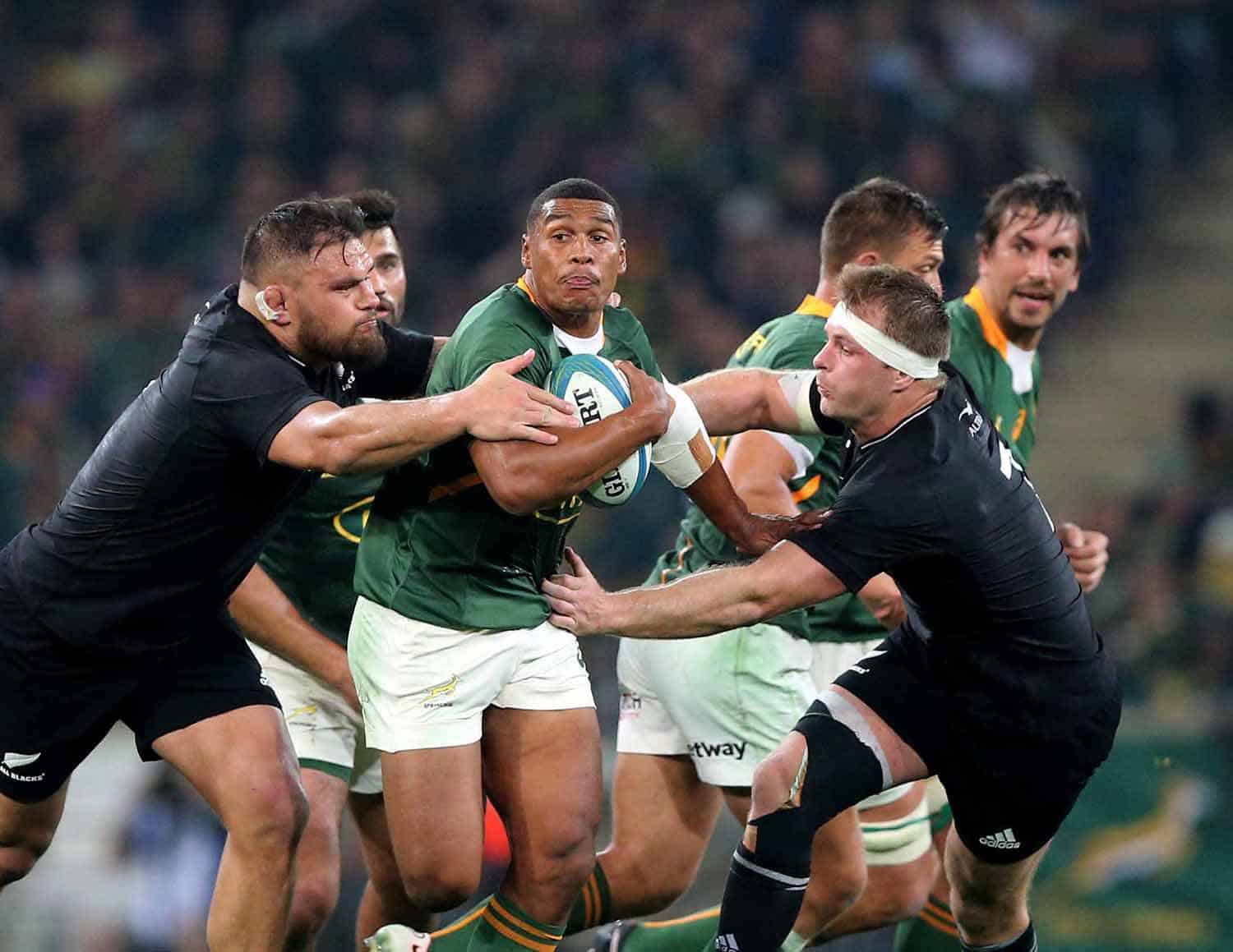 In pictures: Springboks in action against the All Blacks