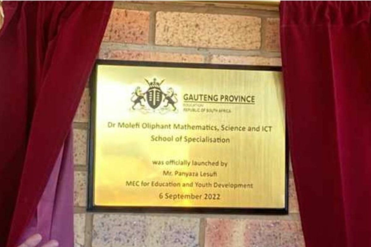 WATCH: Dr Molefi Oliphant school of Specialisation launched