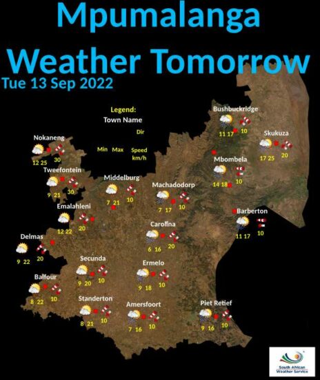 Morning fog and cold weather conditions expected in Mpumalanga