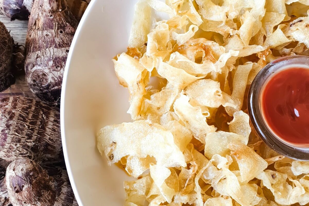 Recipe of the day: Amadumbe crisps with sriracha dipping sauce