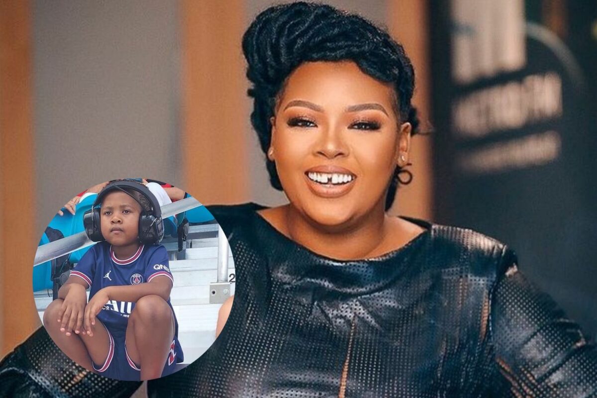 Anele's son's cute presentation on being a Formula one driver