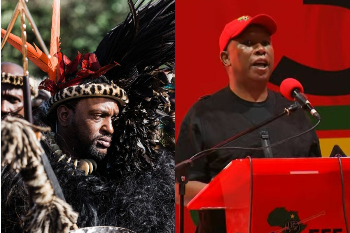 Malema backs Zulu King Misuzulu, calls for unity of the royal family