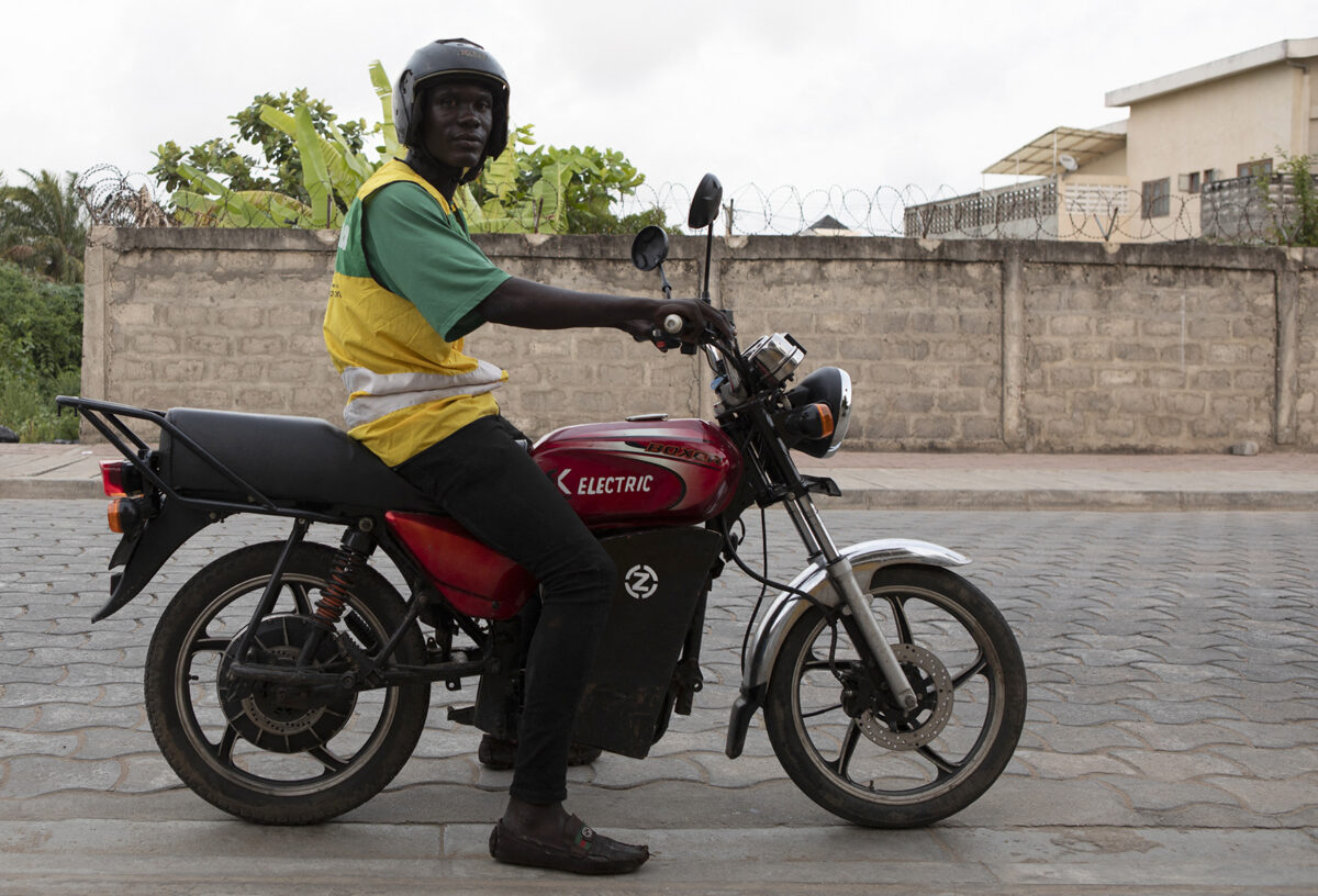 A greener ride: West Africans switch on to electric motorbikes