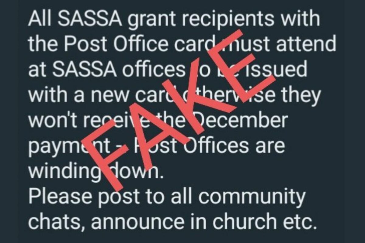 Scam alert: No, Sassa gold cards are not being replaced
