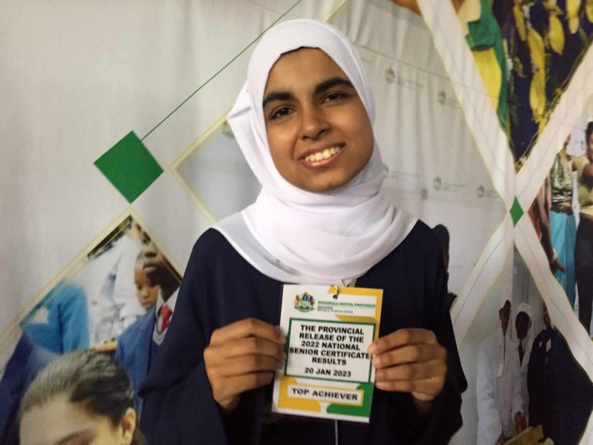 Matric results: ‘Being top achiever in SA is crazy,’ says Durban teen