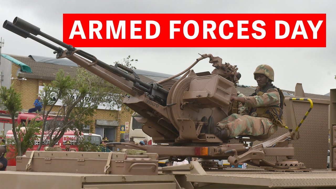 The SANDF in all its glory on the streets of Richards Bay