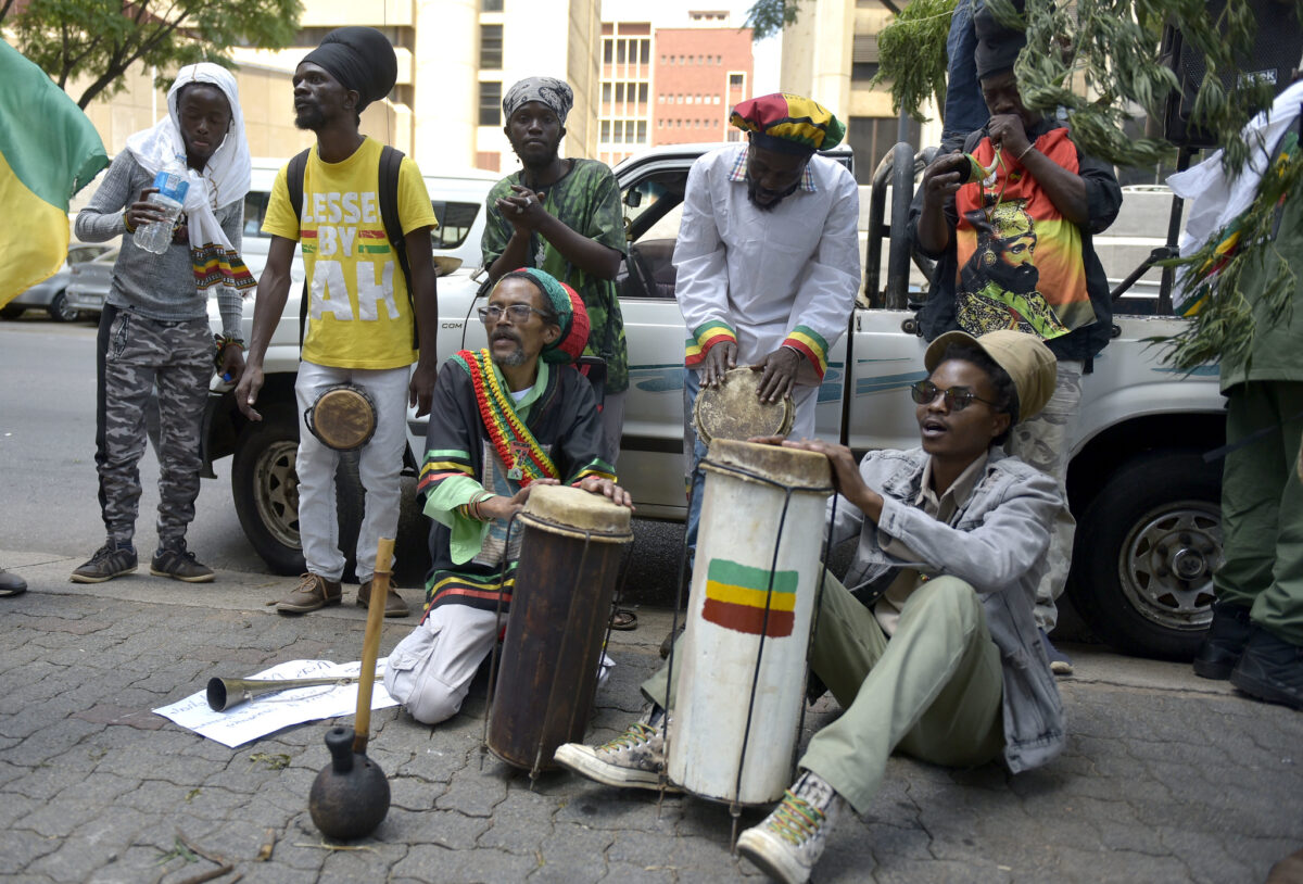 Rastafarians march to authorities for 'freedom'