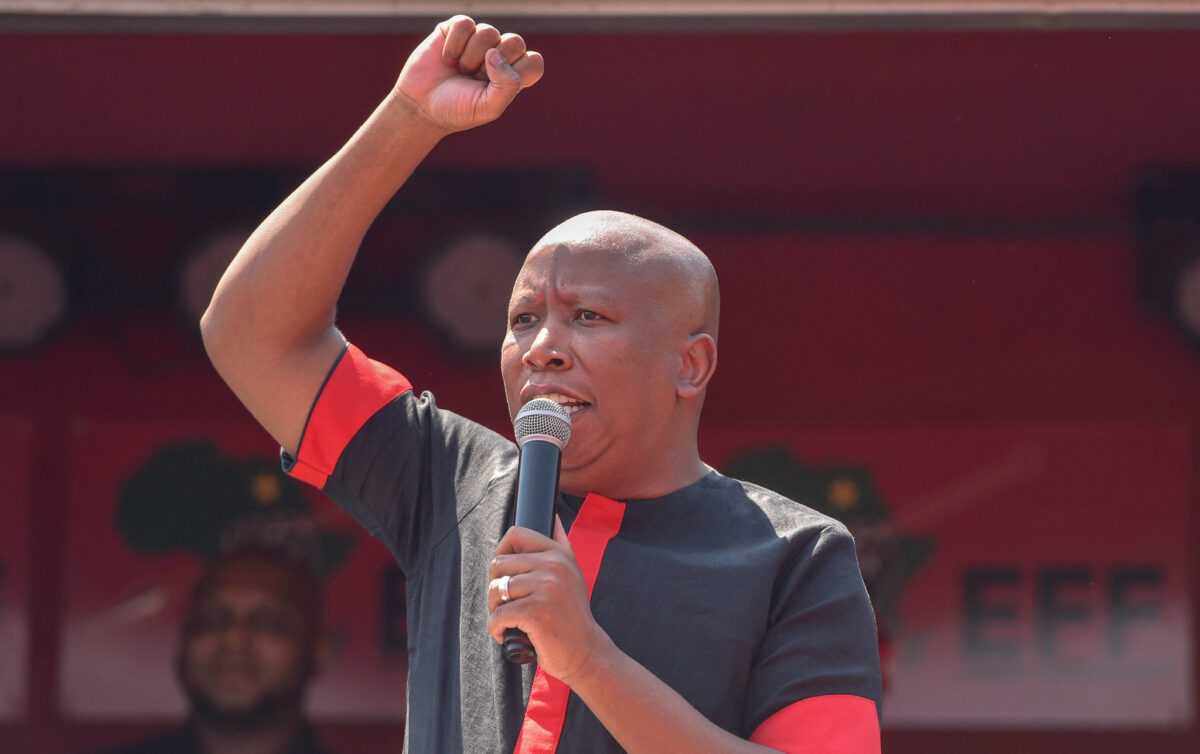 National shutdown: Malema confronts white overseers of black skin