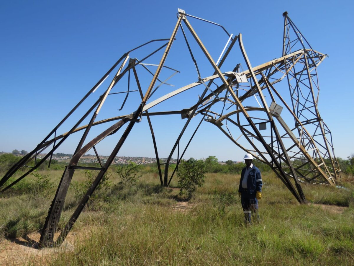 Five more pylons collapse in Tshwane due to vandalism and theft | The ...