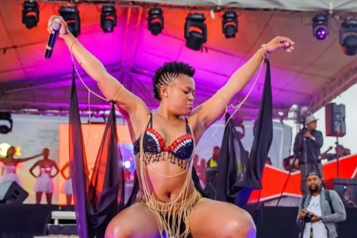 VIDEO: Zodwa Wabantu cuts a monkey out of a snake’s belly | The Citizen