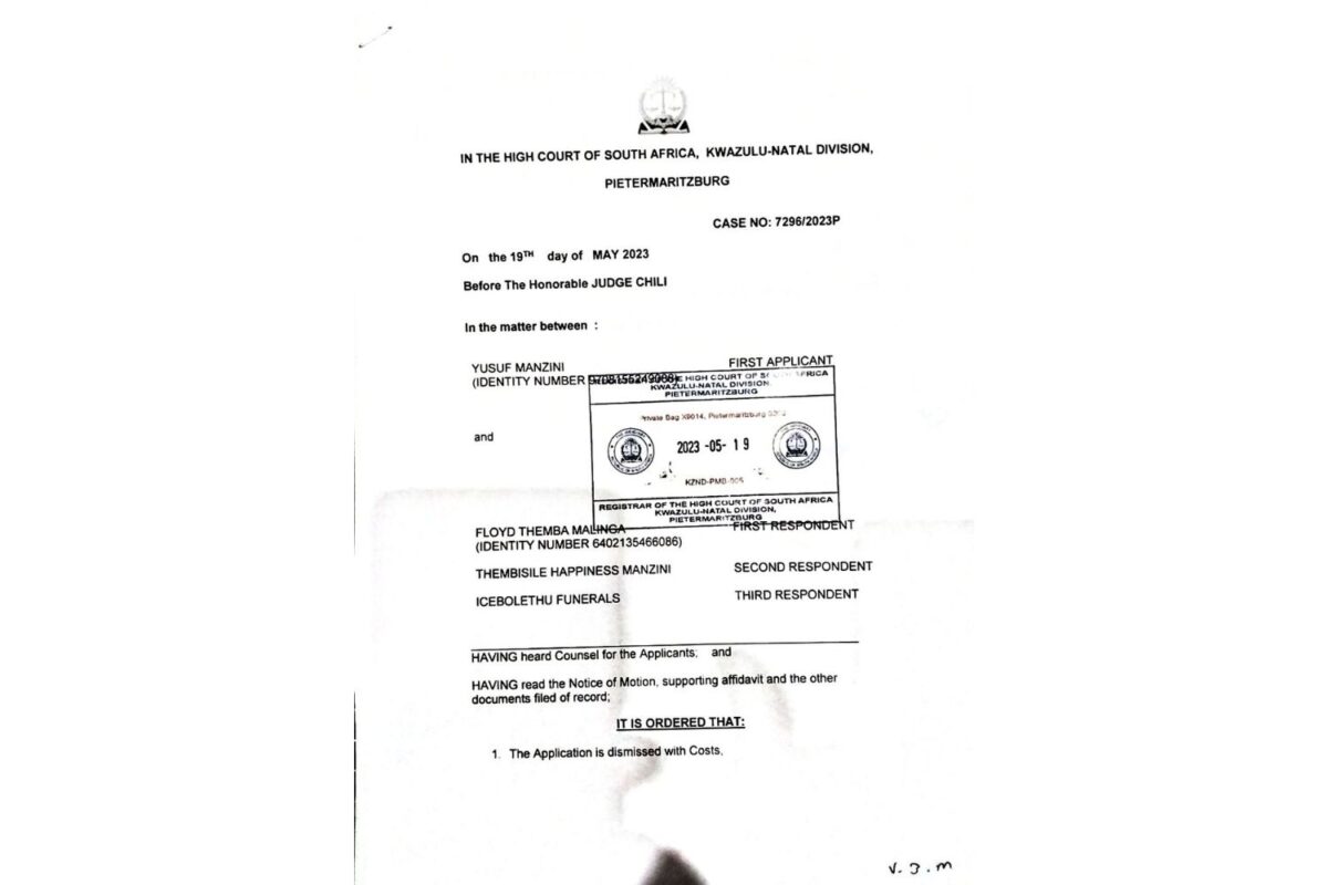 Musa Manzini laid to rest despite court order to stop funeral