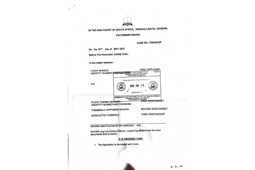 Musa Manzini laid to rest despite court order to stop funeral