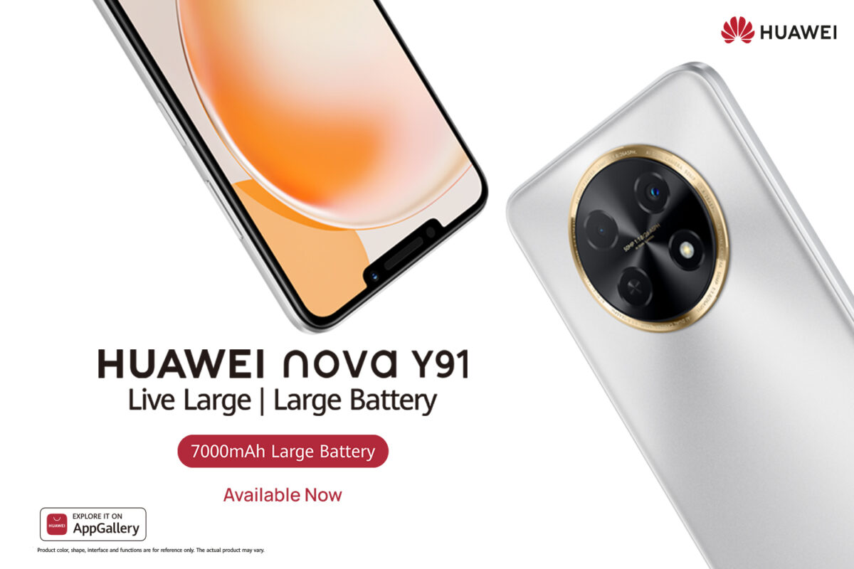 The HUAWEI nova Y91 packs the Biggest, Super Powerful Battery