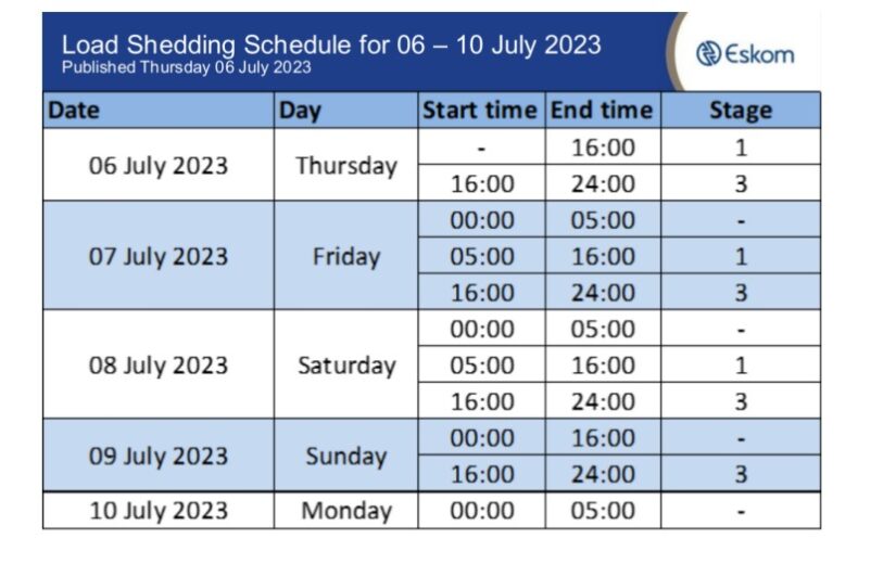 Eskom imposes higher load shedding - Here's your schedule