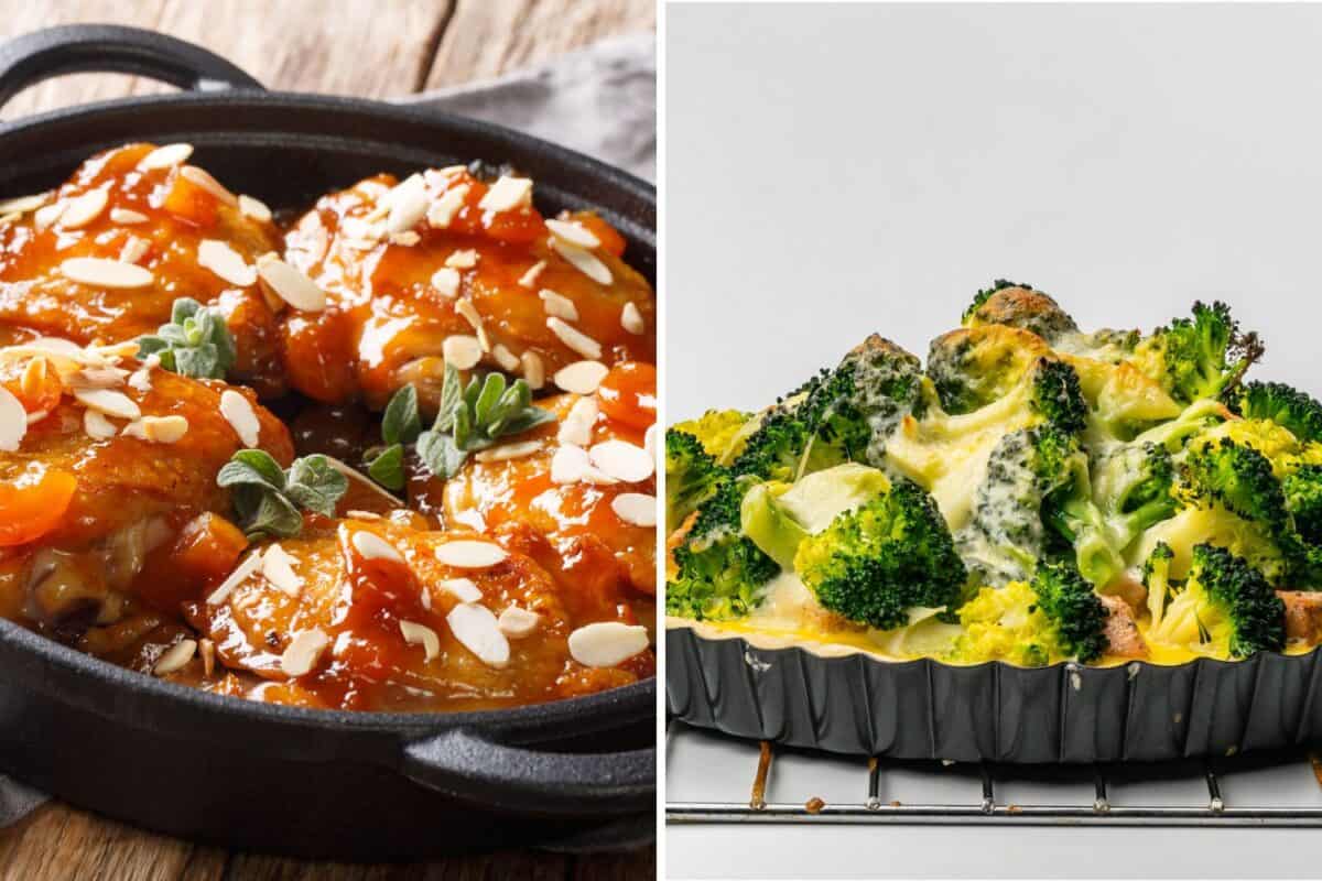 Recipe of the day: 5-ingredient crispy apricot chicken and cheesy broccoli