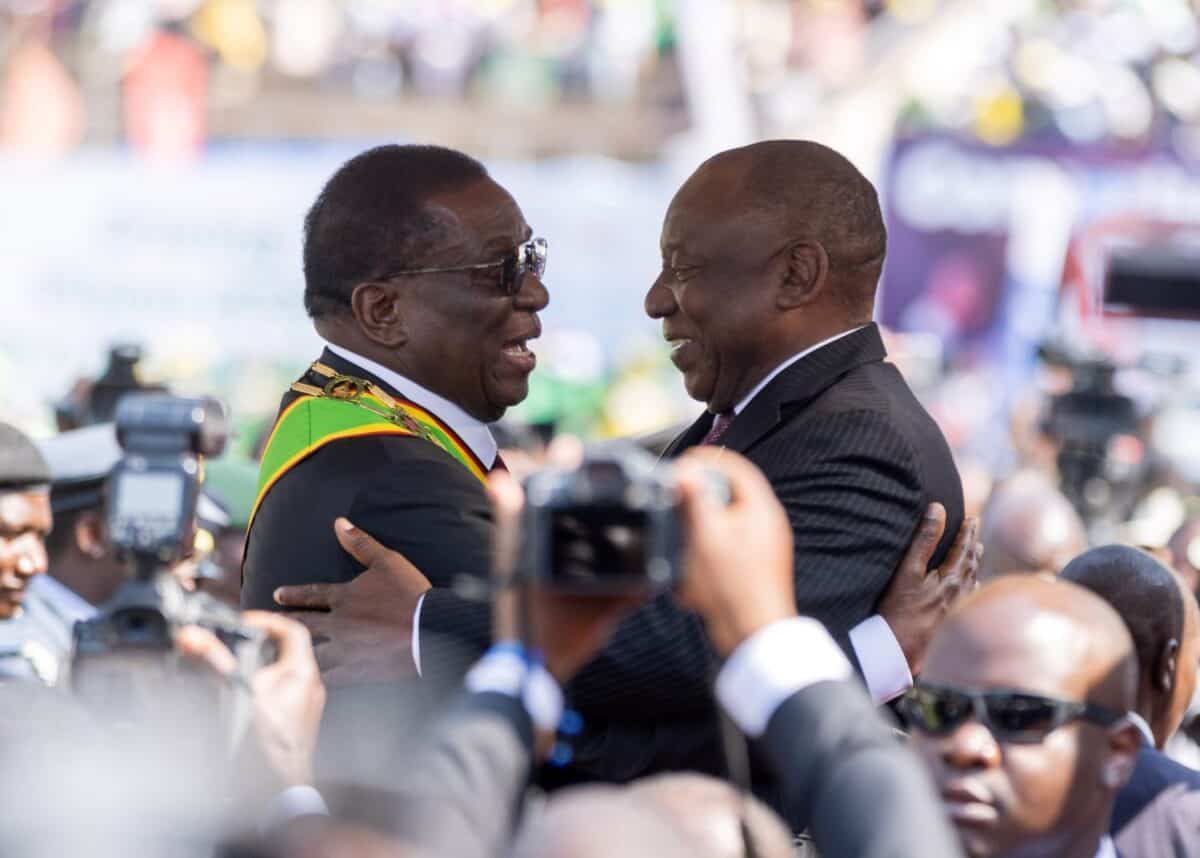 Ramaphosa endorsing Mnangagwa's presidency shows there's no ...