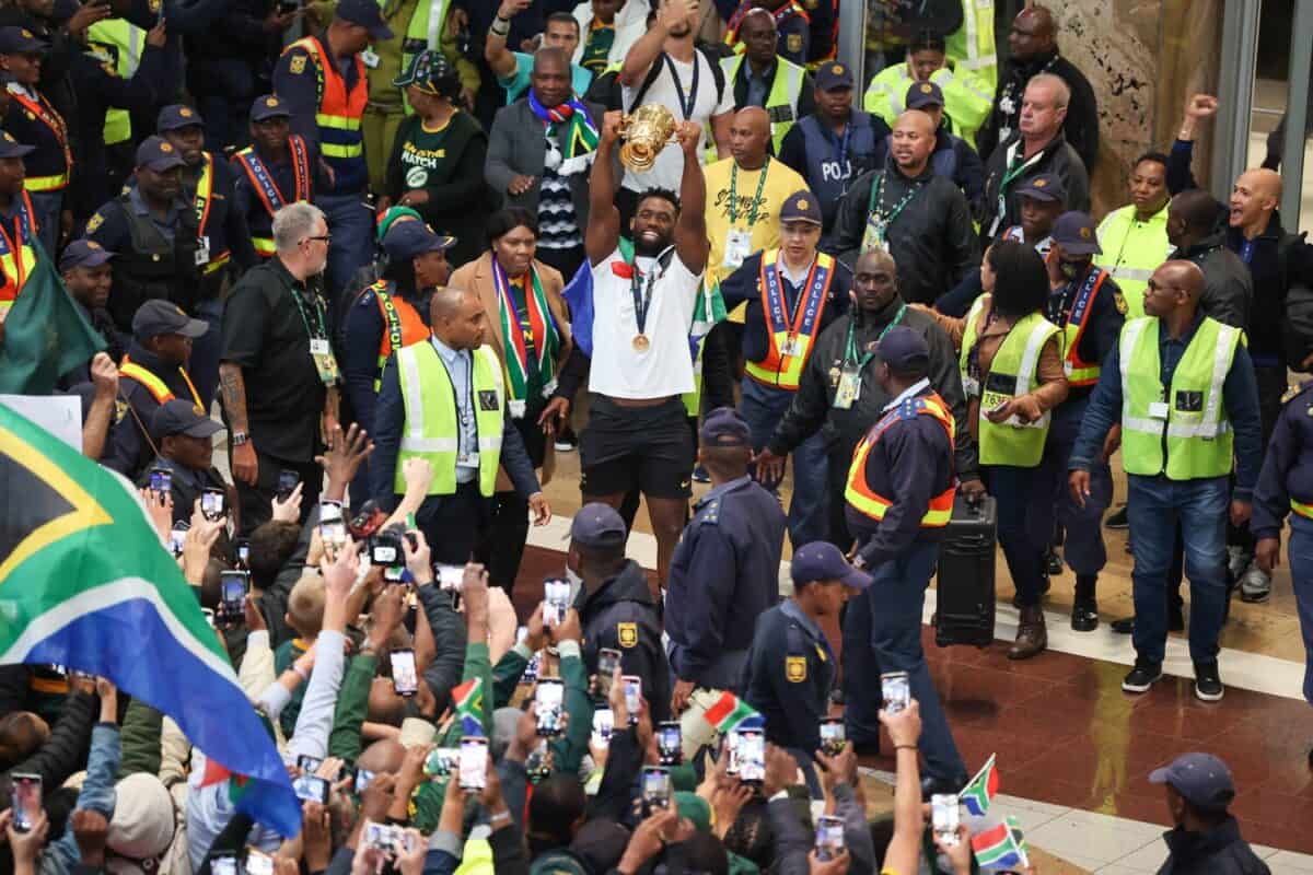 WATCH: World champion Springboks are back on SA soil | The Citizen