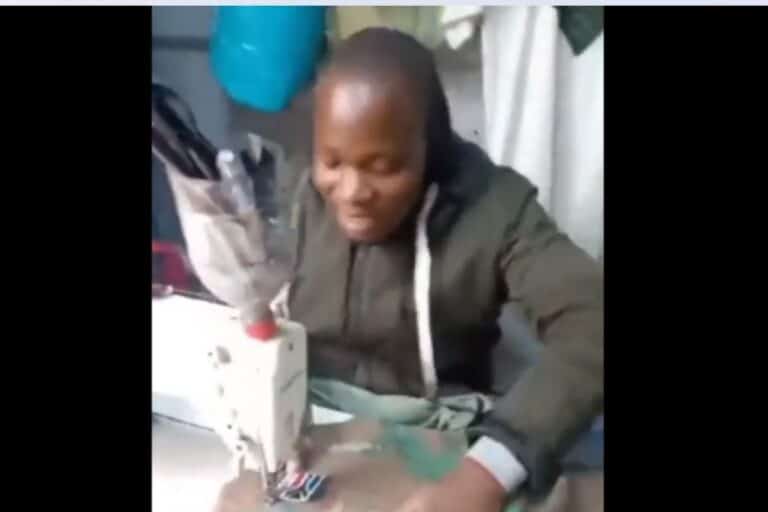WATCH: SANDF warns it will arrest man sewing army uniform in viral video