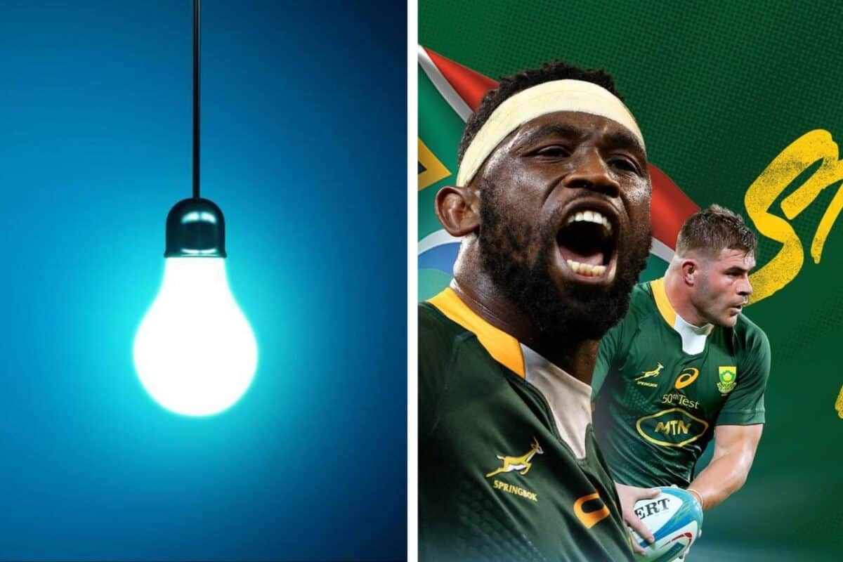 Eskom drop kicks load shedding on Springboks Day