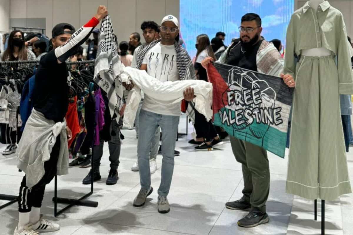 Zara ad mocking Gaza deaths sparks protests at Sandton store