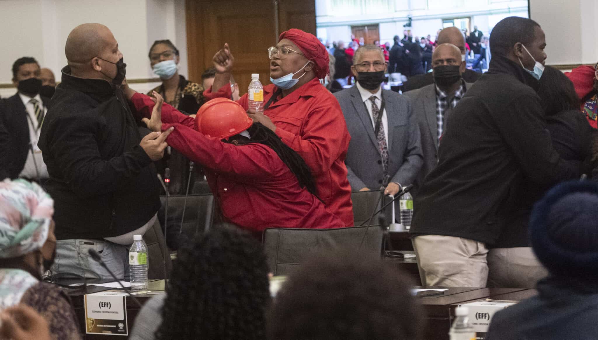 'Speaker dealt with EFF disruptions to the best of her ability ...